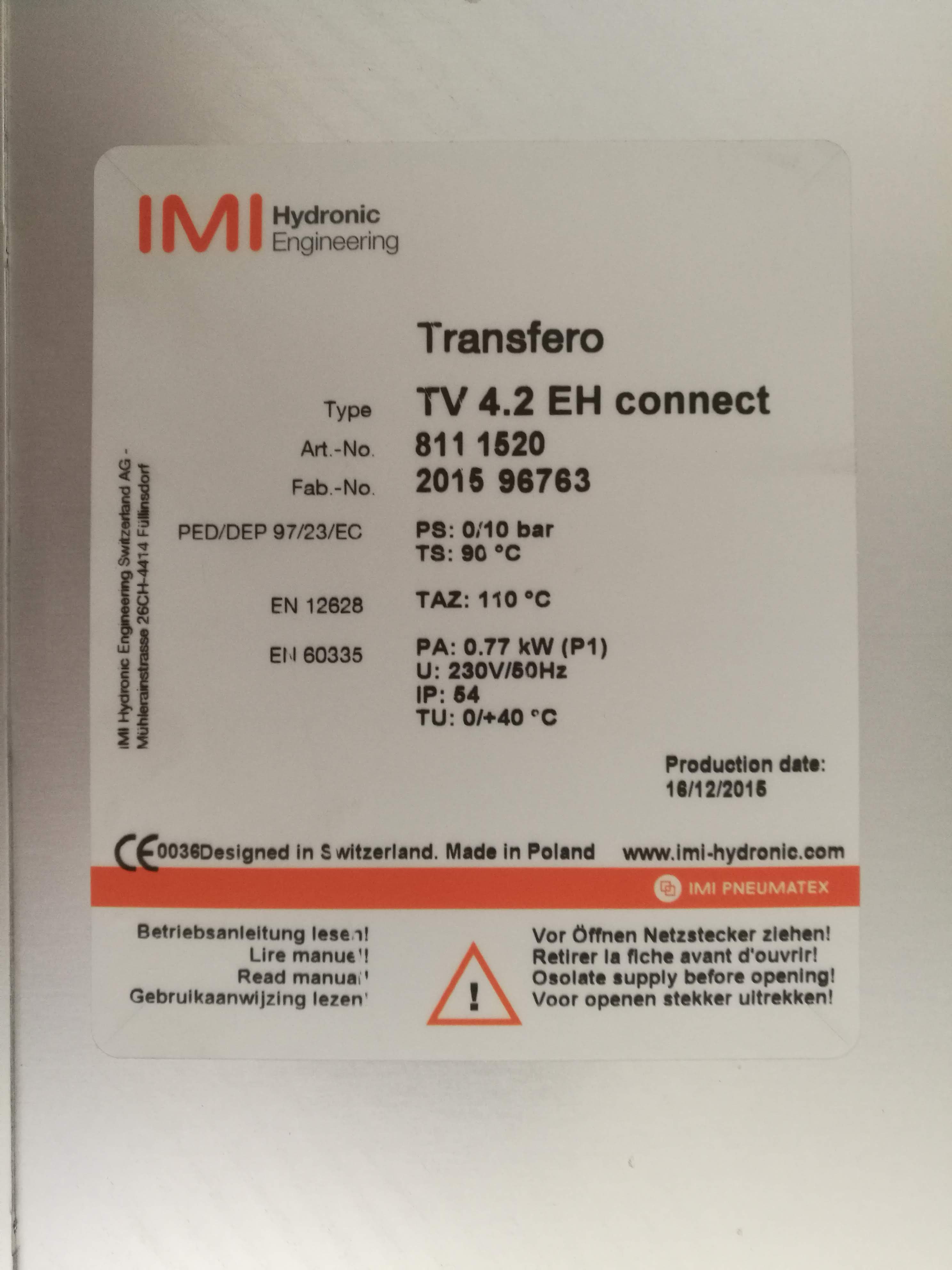 Wo findet man das Typenschild auf IMI Pneumatex TecBoxen?